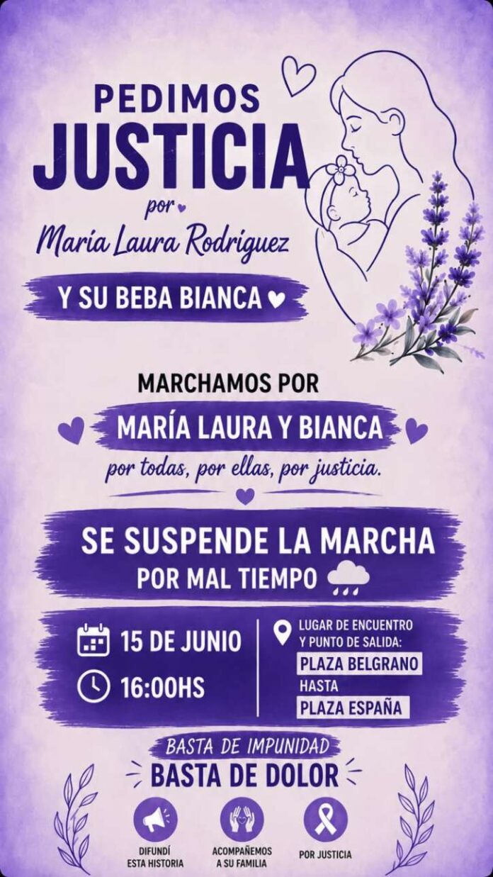 Se realiza hoy la marcha para pedir justicia por María Laura y su hija ...