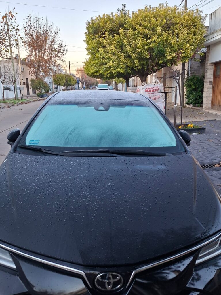 Nueve de Julio amaneció bajo una intensa helada | La Trocha - Estación ...